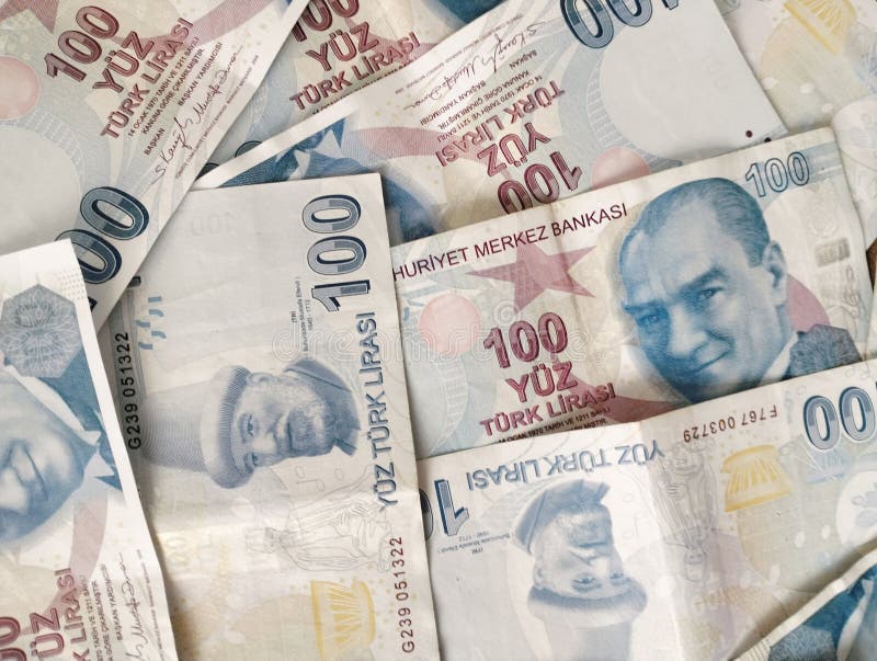 Turkey Currency Counting and Sorting Stock Image - Image of success ...