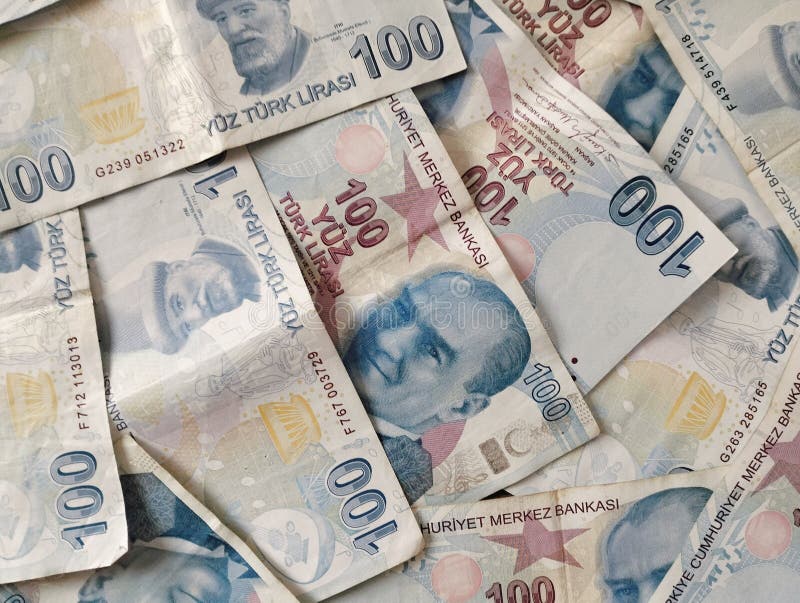 Turkey Currency Counting and Sorting Stock Photo - Image of market ...