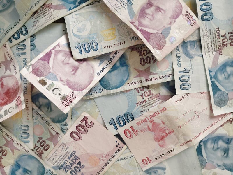 Turkey Currency Counting and Sorting Stock Image - Image of income ...