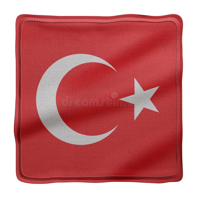 Turkey 3d flag stock illustration. Illustration of fabric - 211667068