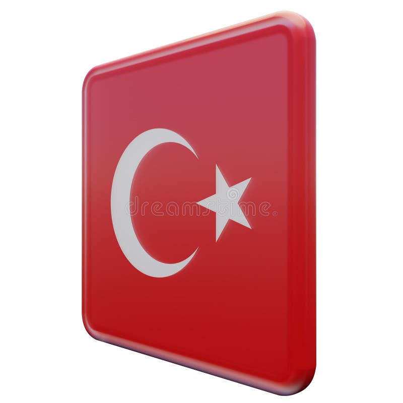 Turkey 3D flag stock illustration. Illustration of nation - 254991315