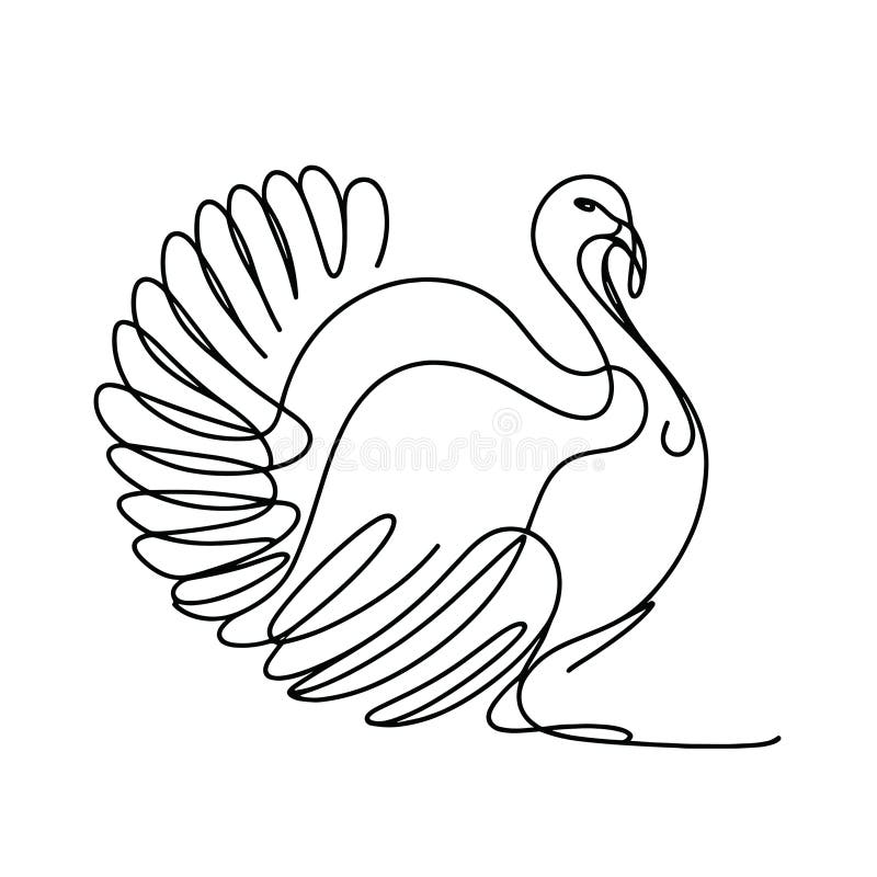 Turkey Line Drawing Stock Illustrations – 10,816 Turkey Line Drawing ...