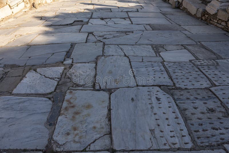 Turkey - Ephesus - Curetes Street Stock Image - Image of classical ...