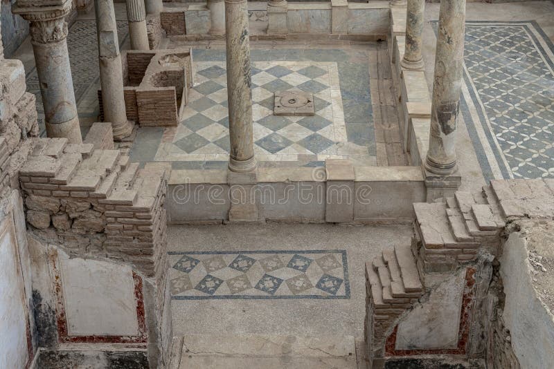 Turkey - Ephesus - Roman Terrace House Atrium Editorial Photo - Image ...
