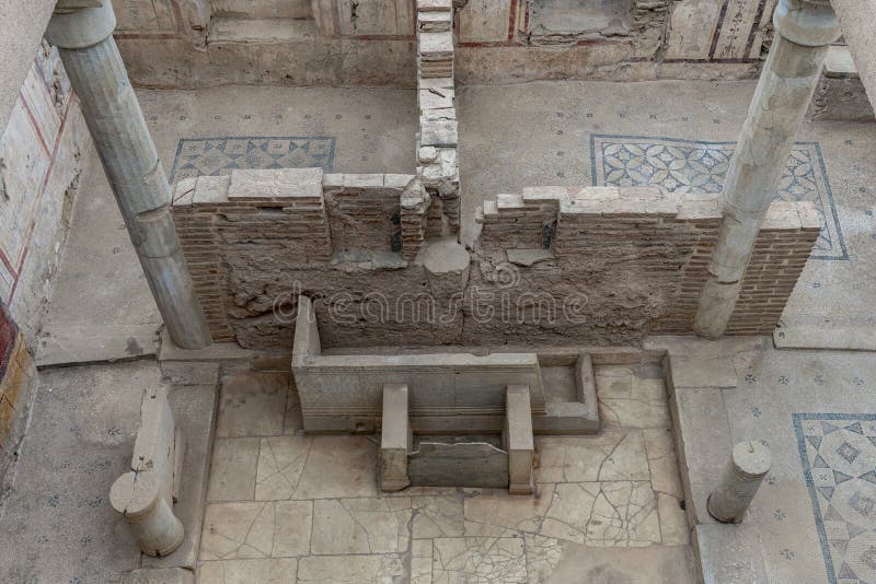 Turkey - Ephesus - Roman Terrace House Atrium Editorial Photo - Image ...