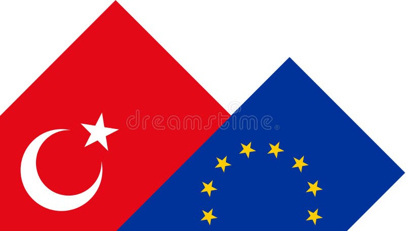 Turkey and European Union Flags Stock Photo - Illustration of ...