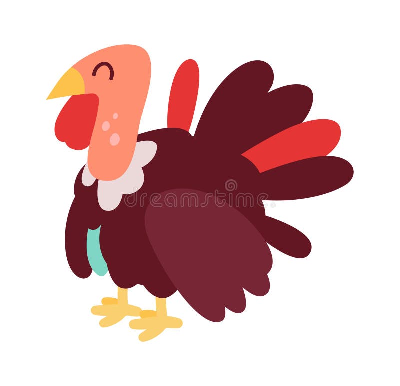 Turkey farm bird stock vector. Illustration of livestock - 273901960