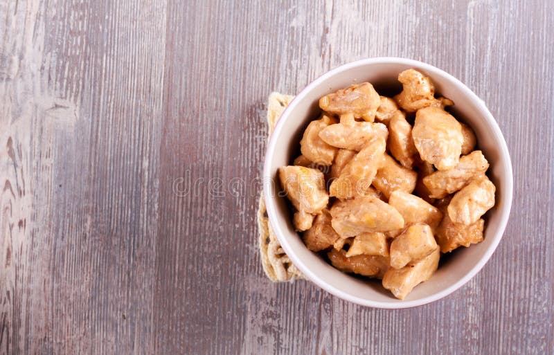 Turkey fillet bits cooked stock photo. Image of meat - 106905226