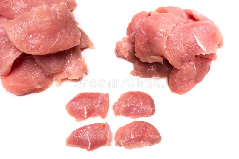 Turkey Fillet Isolated on a White Background Stock Photo - Image of ...