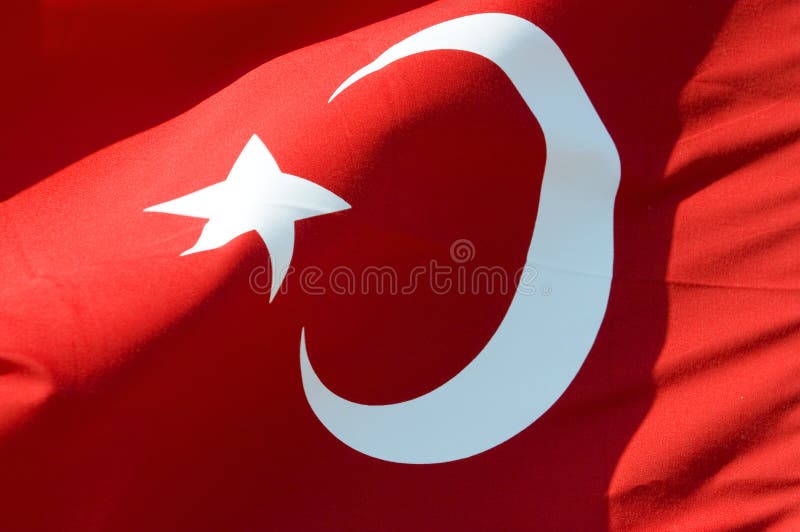 Turkey flag stock image. Image of patriotic, wave, turkish - 9624721