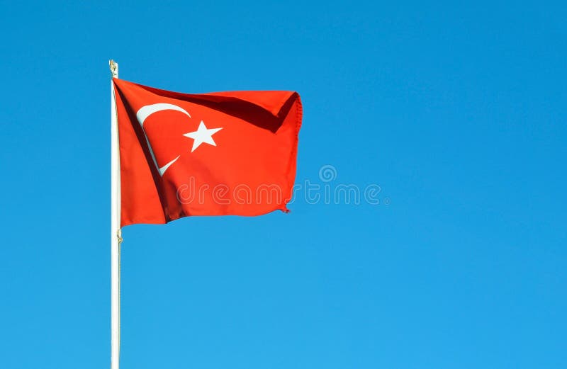 Turkey flag stock image. Image of flag, blue, turkey - 32379275