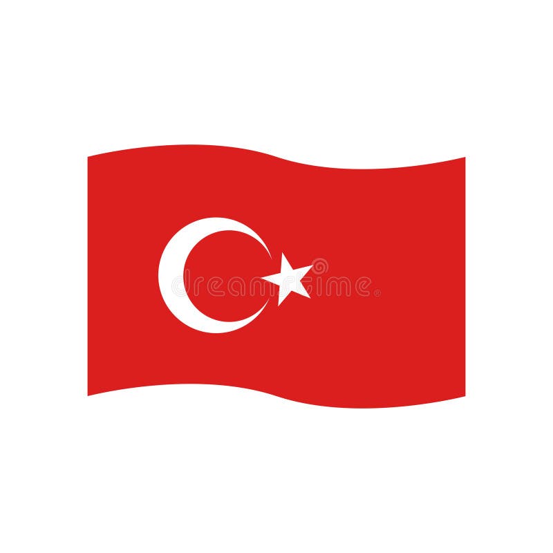 Turkey flag icon vector stock vector. Illustration of badge - 310728057