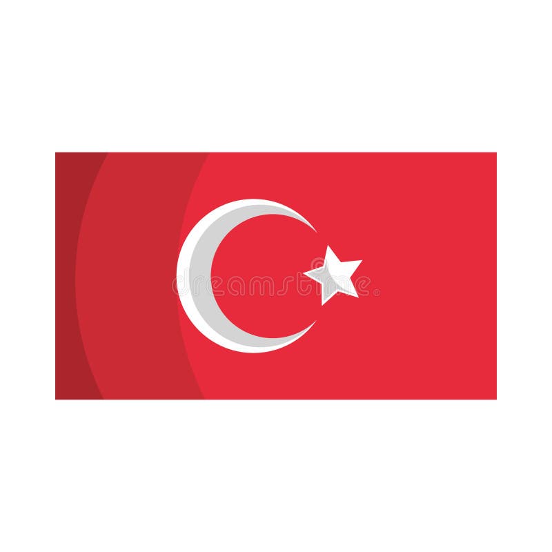 Turkey flag icon stock illustration. Illustration of star - 253738936