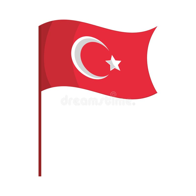Turkey flag national stock illustration. Illustration of government ...