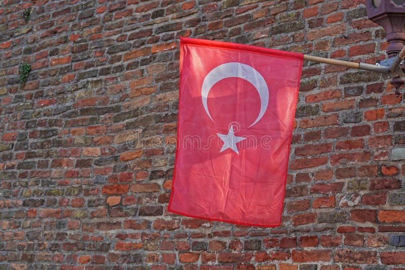 Turkey flag stock image. Image of wall, turkey, national - 165827907