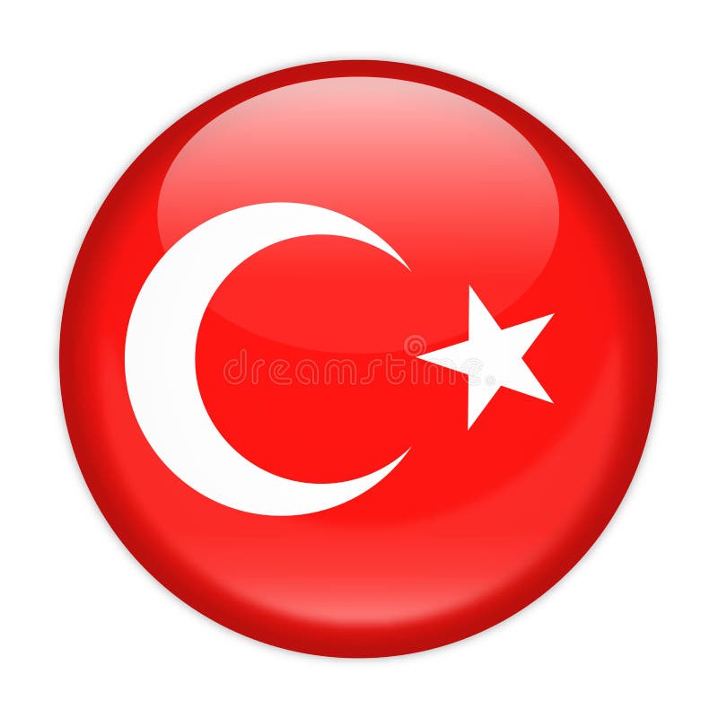 Turkey Flag Vector Round Icon Stock Illustration - Illustration of ...