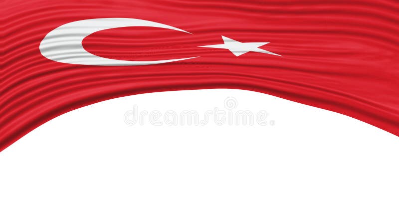 Turkey Flag Wave, National Flag Stock Illustration - Illustration of ...