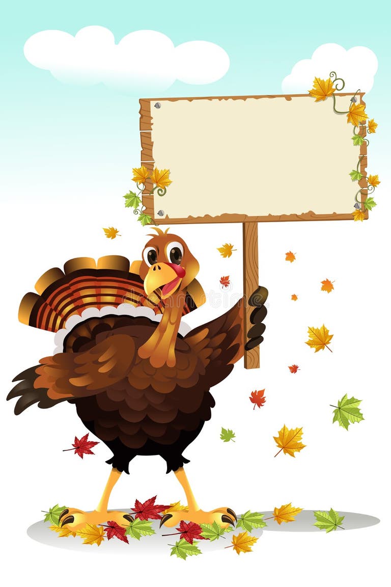 Turkey Holding Sign Stock Illustrations – 553 Turkey Holding Sign Stock ...