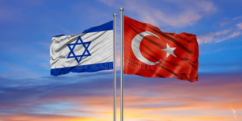 Turkey and Israel Two Flags Stock Illustration - Illustration of ...