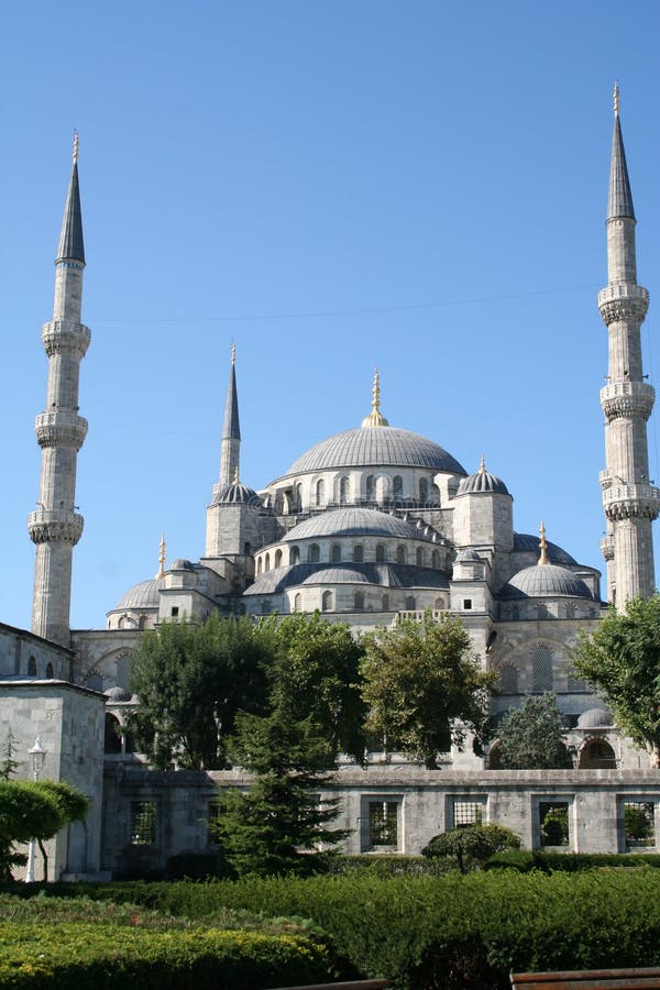 Four Minarets of Blue Mosque Stock Image - Image of istanbul, ancient ...