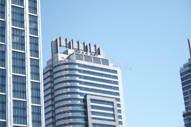 Turkey Istanbul 10 May 2025. Emmar Square Building Against a Clear Blue ...