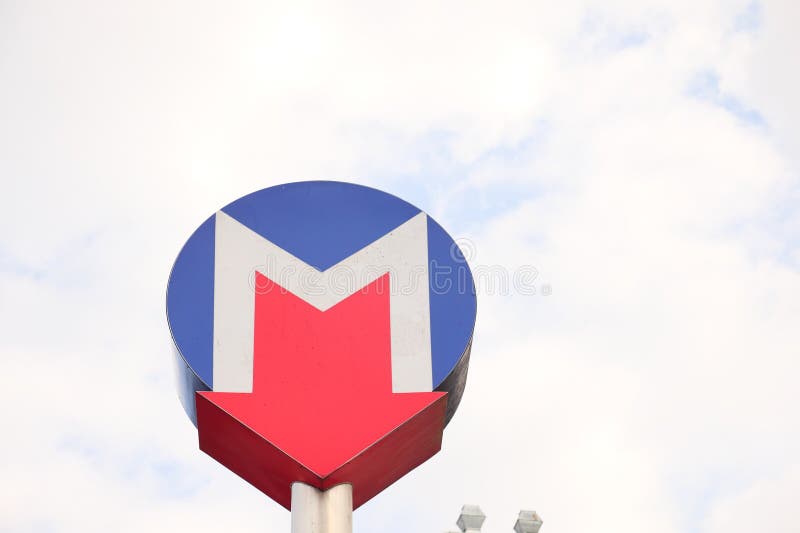 Turkey Istanbul 21 May 2023. Metro Sign for Subway in Istanbul ...