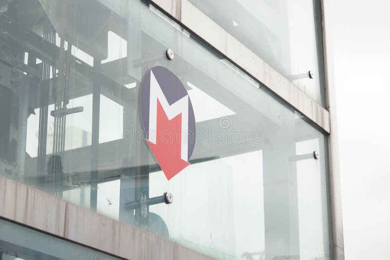 Turkey Istanbul 21 May 2023. Metro Sign for Subway in Istanbul ...