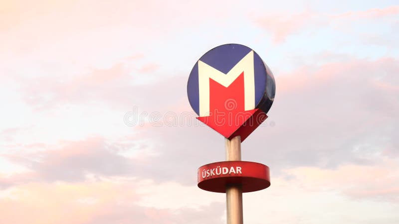 Turkey Istanbul 21 May 2023. Metro Sign for Subway in Istanbul Stock ...