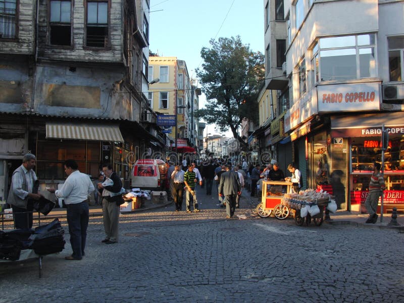 Turkey istanbul night editorial stock photo. Image of street - 48633073