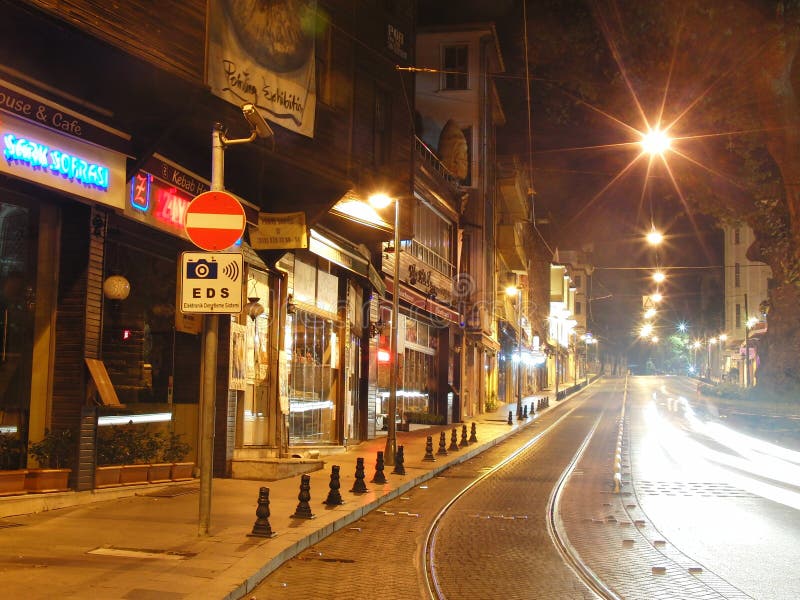 Turkey istanbul night editorial photography. Image of cami - 48635942