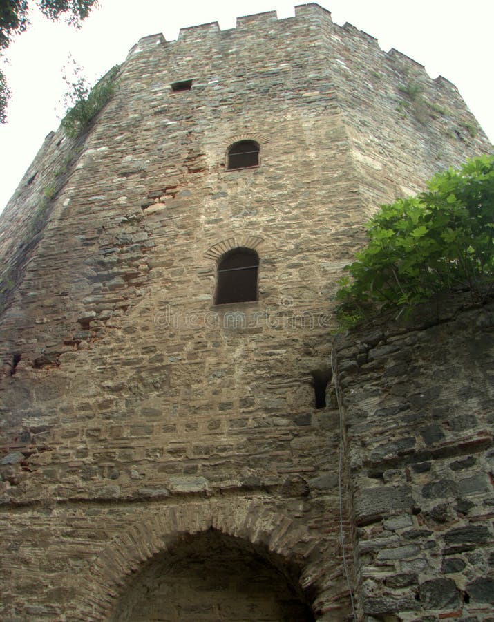 Turkey, Istanbul, Rumeli Hisari Castle, Halil Pasha Tower Stock Photo ...