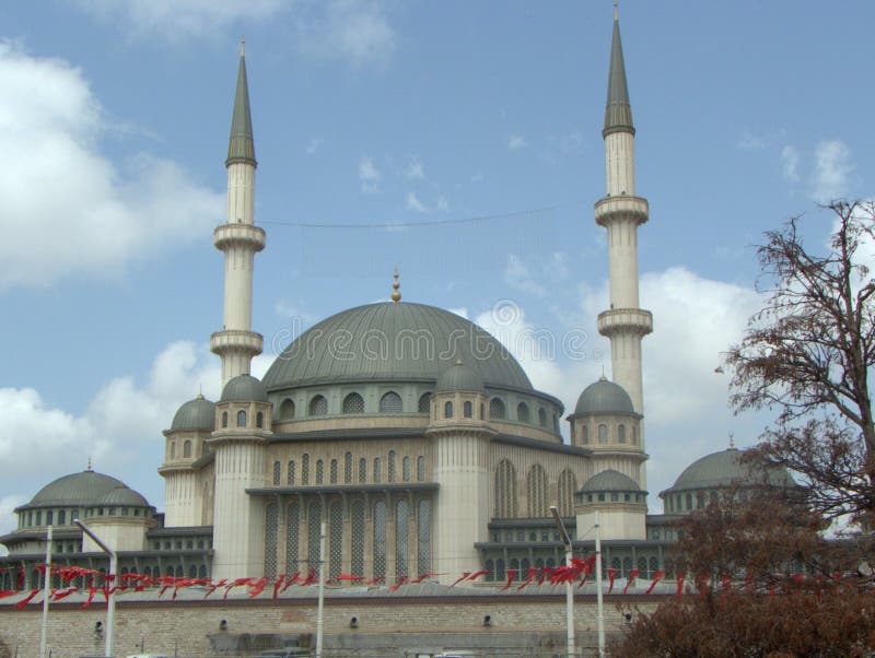 Turkey, Istanbul, Taksim Square, View of the Taksim Mosque Editorial ...