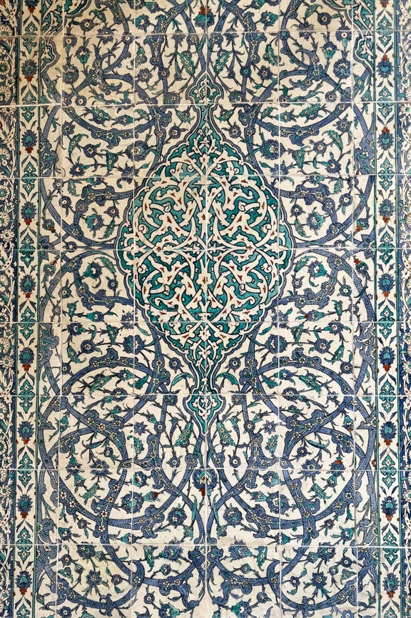Beautiful Tile Panels in the Harem of Topkapi Palace in Istanbul ...