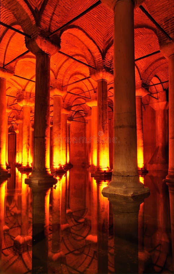 Turkey. Istanbul. Underground Basilica Cistern Stock Photo - Image of ...
