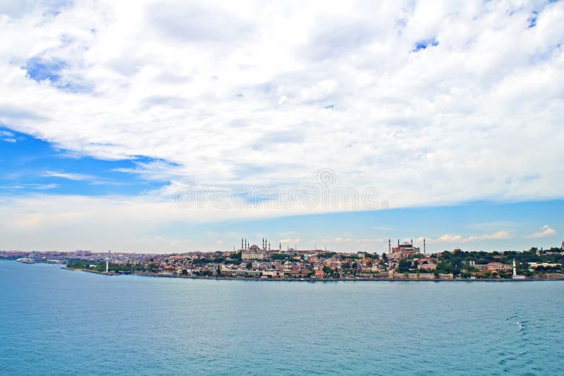 Turkey, Istanbul, View of the City Stock Image - Image of mosque ...