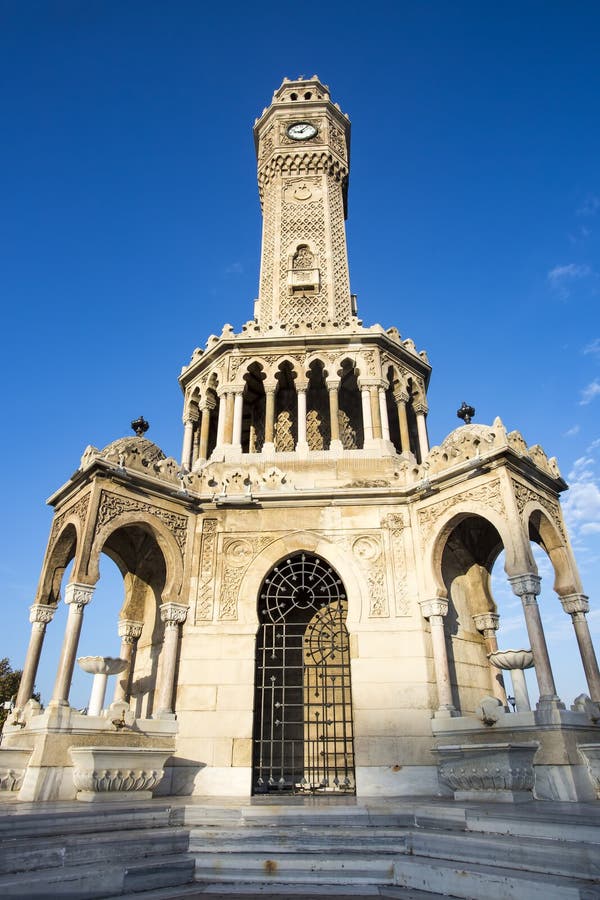 Turkey Izmir Old Clock Tower Stock Image - Image of square, historical ...