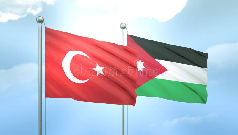 Turkey and Jamaica Flag Together a Concept of Relations Stock ...