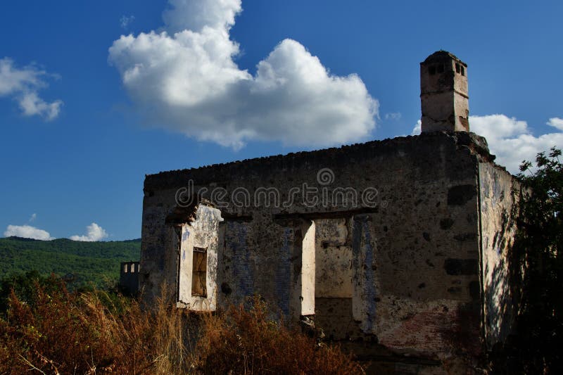 The Abandoned Houses Remain in the Ghost Town of Kayakoy in Turkey ...