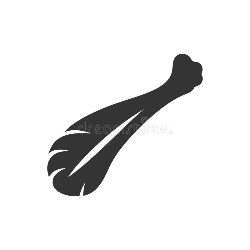 Turkey Leg Icon stock vector. Illustration of juicy - 296705444