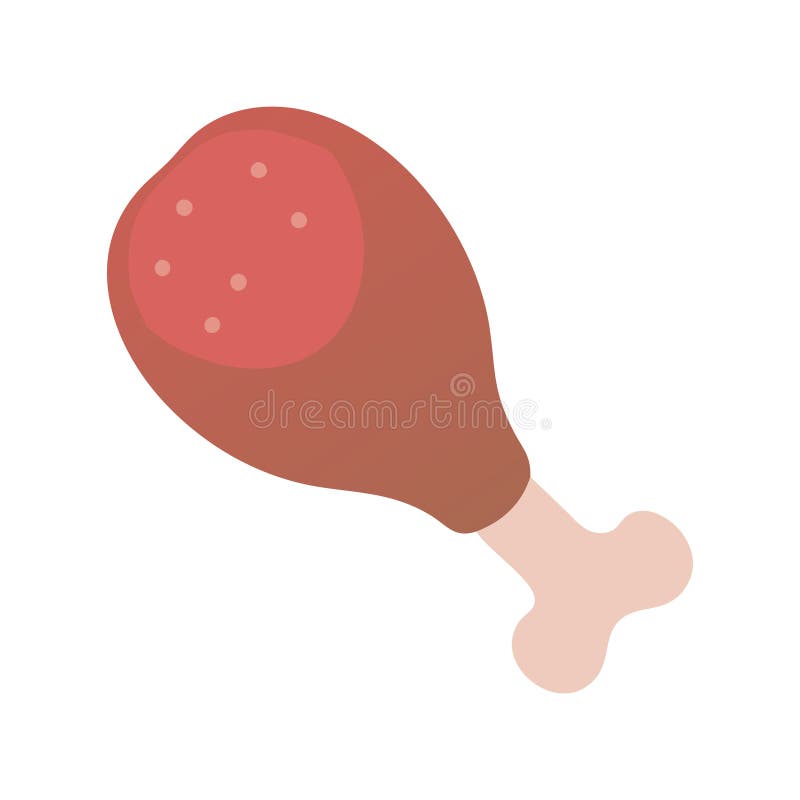 Turkey Leg Vector for Thanksgiving Stock Vector - Illustration of ...