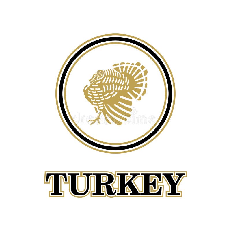 Turkey logo card stock vector. Illustration of label - 78403462