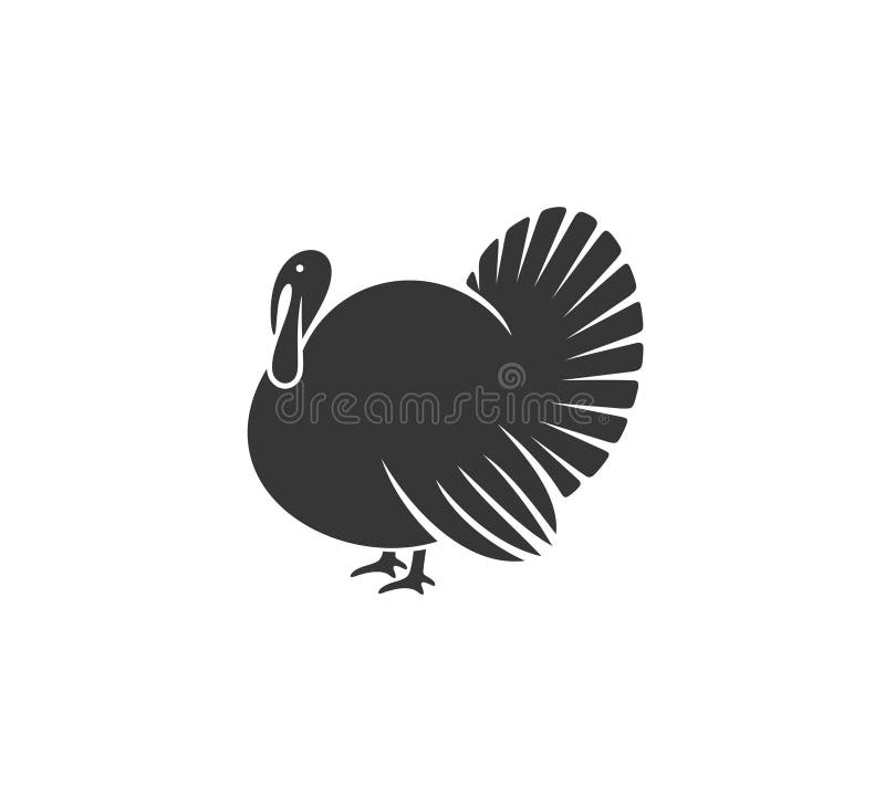 Turkey Logo. Isolated Turkey on White Background Stock Vector ...
