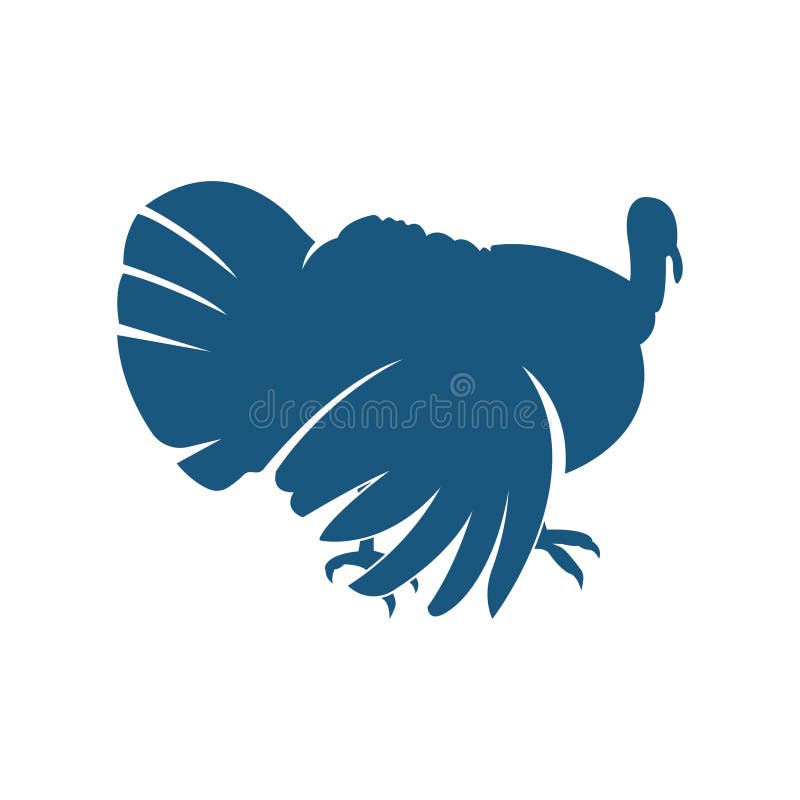 Turkey Logo Vector Design Template, Silhouette Turkey Logo Stock ...