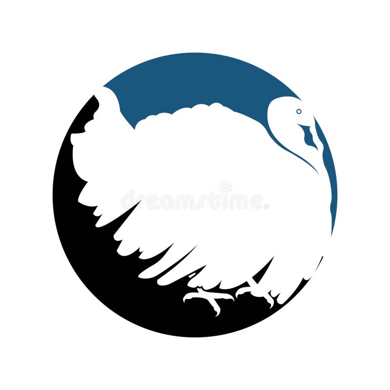 Turkey Logo Vector Design Template, Silhouette Turkey Logo Stock ...