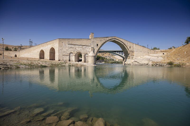 Turkey. the Malabadi Bridge on the Batman Stock Photo - Image of ...