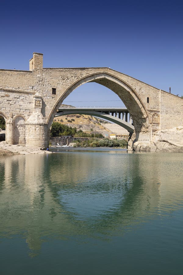 Turkey. the Malabadi Bridge on the Batman Stock Photo - Image of ...