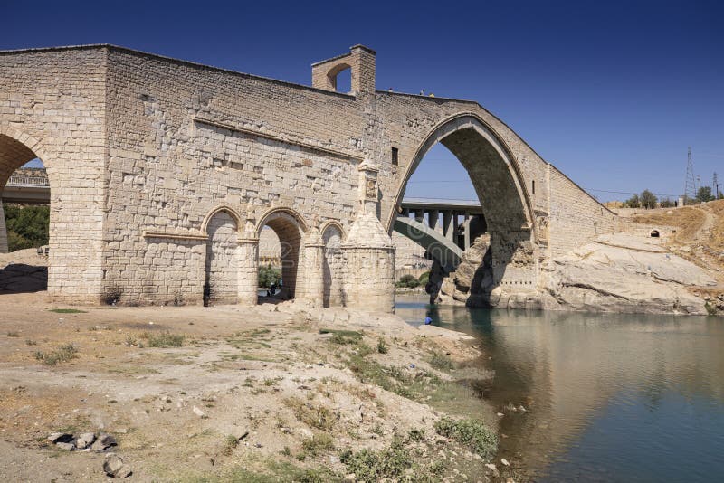 Turkey. the Malabadi Bridge on the Batman Stock Image - Image of ...