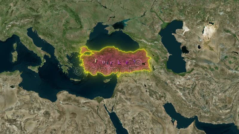 Turkey Border Map Intro Animation Stock Video - Video of opener, intro ...