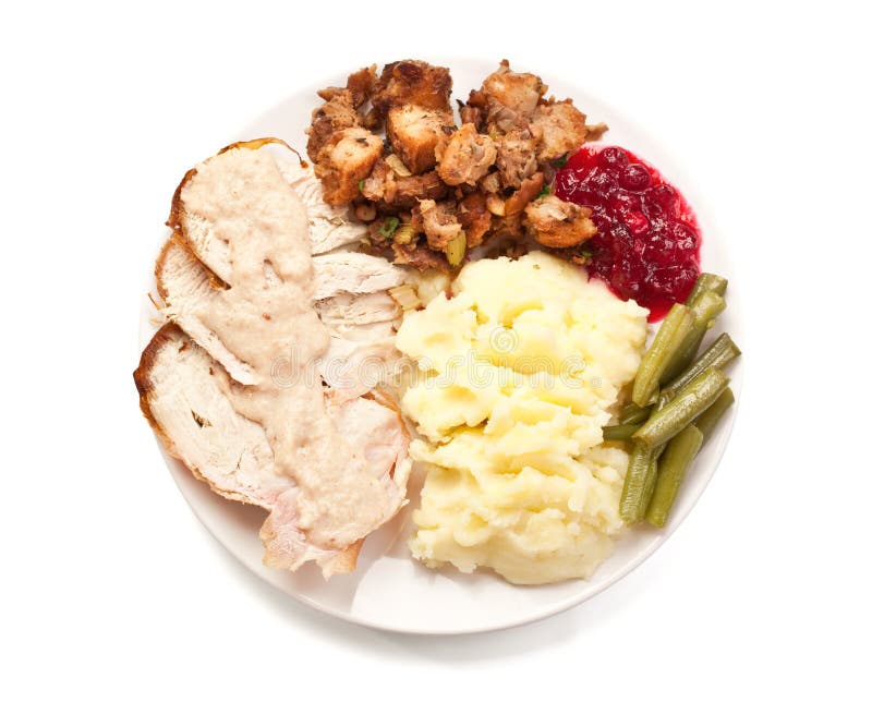 Turkey with Mashed Potato stock image. Image of celebrate - 38311393