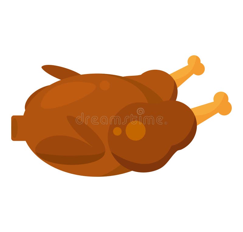 Turkey Meat Thanksgiving Food Stock Vector - Illustration of vector ...